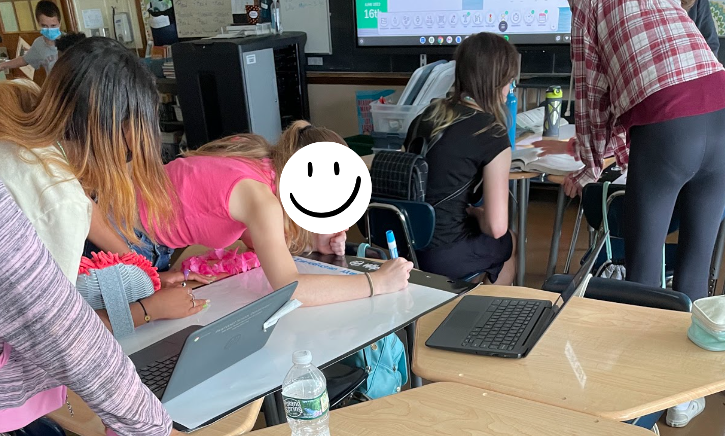 Collaborative writing in ELA with Wipebook Flipcharts